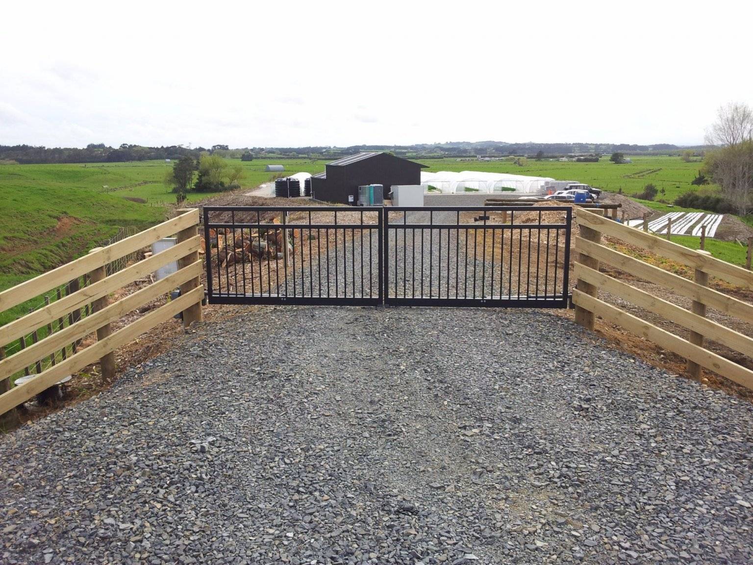 Manor Three Rail Double Gate – Strong Fencing