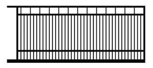 Manor Sliding Gate Four Rail – Strong Fencing